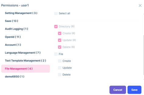 File Management Permissions Support ABP IO