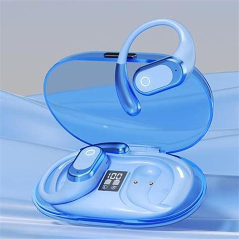 Outoloxit Wireless Earbuds Hanging Ear Type Large Capacity Built In Battery Low Latency True