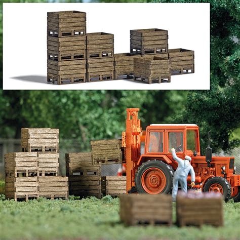Wooden Harvest Crates Kit E Trains