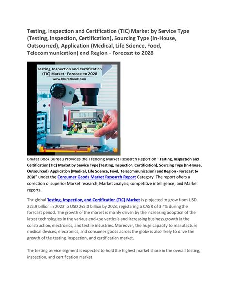 Ppt Testing Inspection And Certification Tic Market Forecast To 2028 Powerpoint