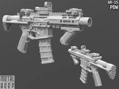 3d File Ar 15 Pdw For 6 Inch Action Figures 🪖・model To Download And 3d