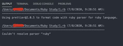 couldn t resolve parser ruby · issue 589 · prettier plugin ruby · github
