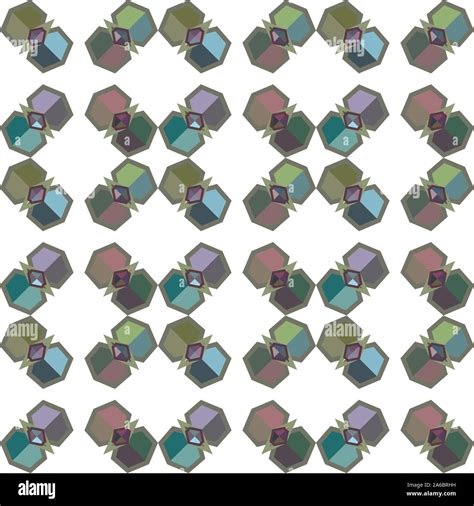 Seamless Vector Pattern Background Texture In Geometric Ornamental Style Stock Vector Image