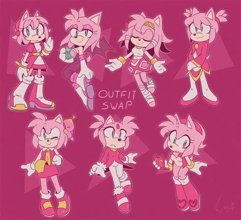 Outfit Swap Amy Rouge Amy Rose Amy The Hedgehog Sonic And Amy