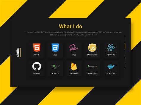 Portfolio Skills Page By Nouman Suleman On Dribbble