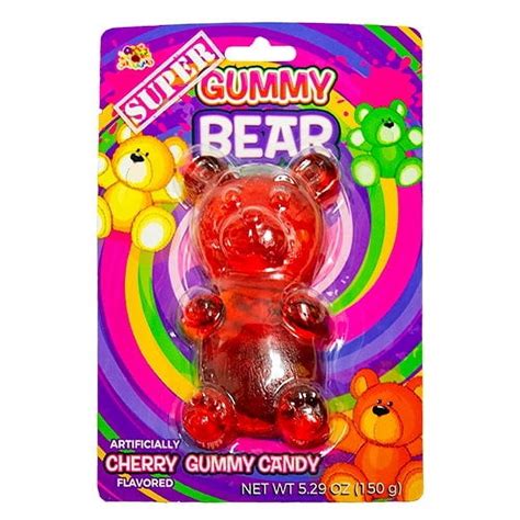 Alberts Super Gummy Bear Gummy Candy 529 Oz