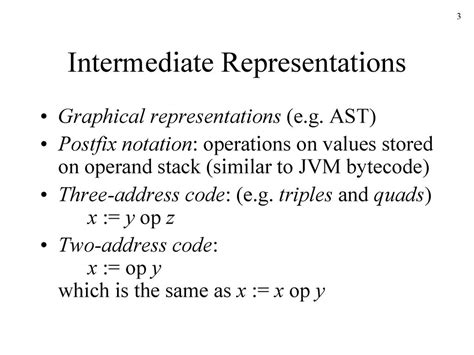 Intermediate Code Generation Part I Ppt Download