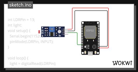 Ldr Sensor Wokwi Esp32 Stm32 Arduino Simulator