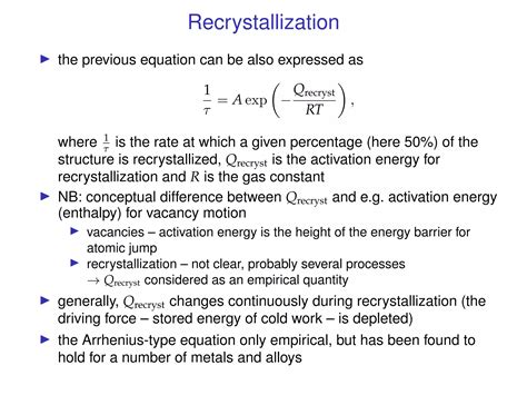 ApresentaÇÃo Recovery Recrystallization And Grain Growth Pdf