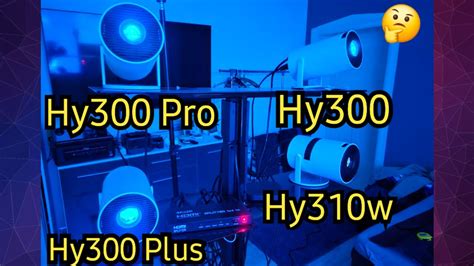Projektory Led Hy Hy Pro Hy w Hy Plus porównanie wyświetlanego obrazu YouTube