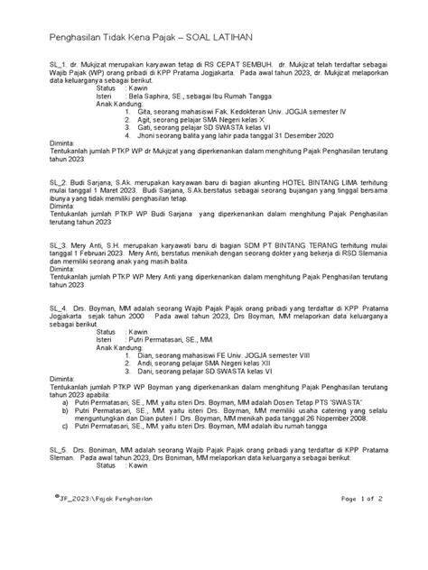 Ptkp Pdf Pengelolaan Keuangan And Uang Ilmu Sosial