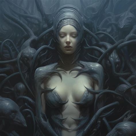 Premium Ai Image Animated Scary Woman Character Horror Scence