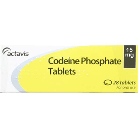 Codeine Phosphate 15mg Pack Of 28 Tablets