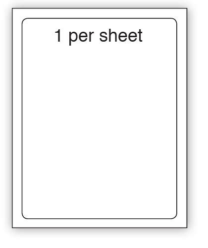 Purely Premium A4 Sheet Label 1996x2891mm 1 Per Page Box 100