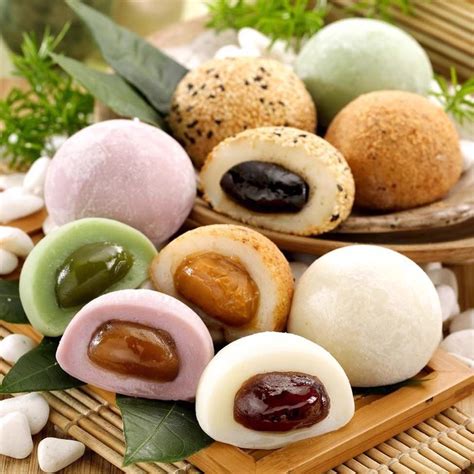 Cocoa Mochi Matcha Strawberry Milk Flavored Dry Rice Dumpling