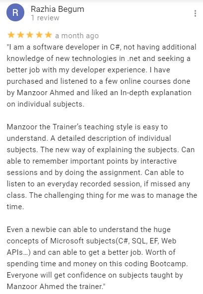 Aspnet Core Mvc Coding Bootcamp