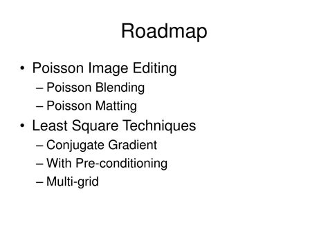 Ppt Solving Poisson Equations Using Least Square Technique In Image