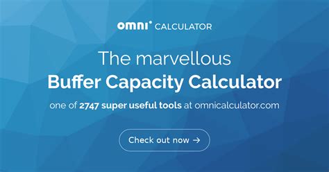 How To Calculate Buffer Capacity
