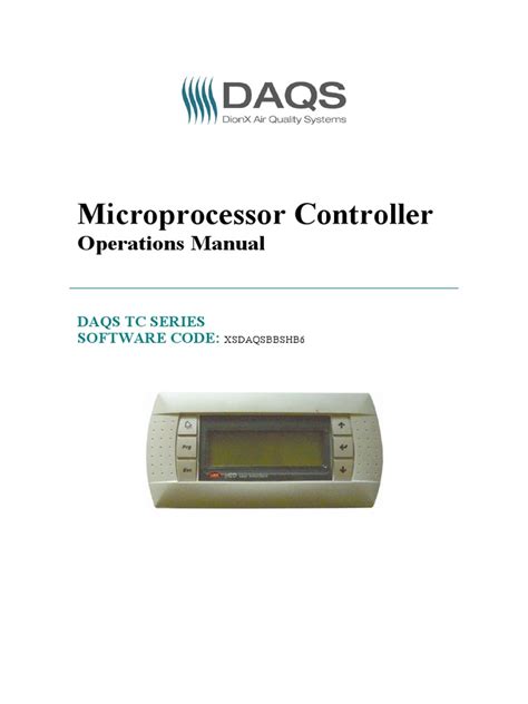 Controller Operations Manual Xsdaqsbbshb6 D1 Pdf Menu Computing