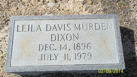 Leila Adell “dell” Davis Dixon 1896 1979 Mémorial Find A Grave