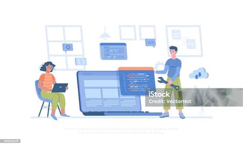 Software Development Programming Coding People Write Code Settings And Testing Developing
