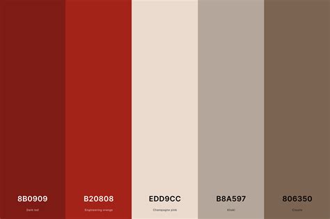 Red Color Palette With Hex Codes