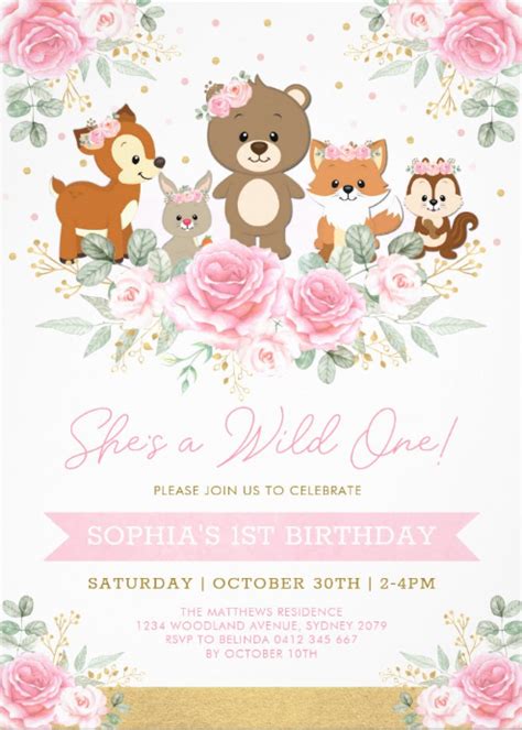 Party Favors Party Supplies Tbpg1 Printable Woodland Adopt A Teddy Bear