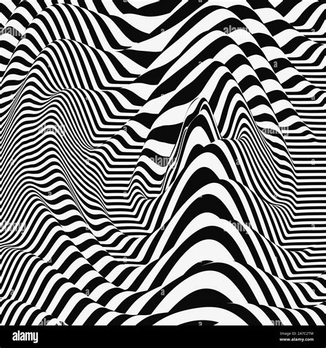 Waveform Background Dynamic Visual Effect Surface Distortion Pattern