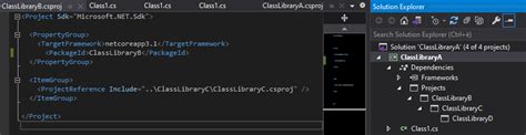 cannot see project reference subtree in solution explorer if the