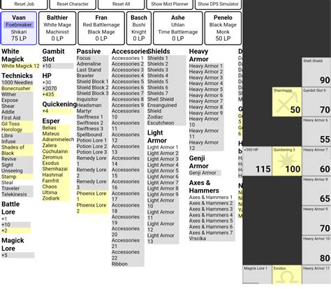 New Player Help GitHub Character Planner R FinalFantasyXII