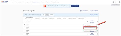 How To Export Exposure Registry Data Cobuilder Support