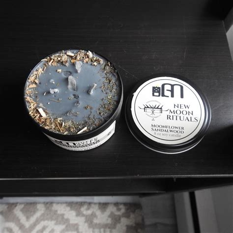 New Moon Lunar Ritual Soy Candles 8 Oz Candle Tin Pagan Witchcraft