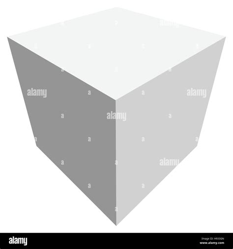 Cube Icon With Perspective 3d Model Of A Cube Stock Vector Image And Art Alamy