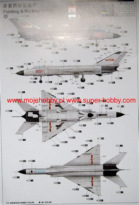 Chinese J 8b Fighter Model Do Sklejania Trumpeter 02845