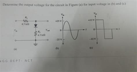 Solved Determine The Output Voltage For The Circuit In Chegg