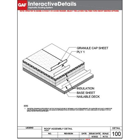 Custom And Interactive Pdf Detail Drawings Gaf Roofing