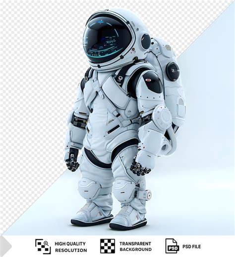 Premium Psd A Futuristic Robot With Holographic Displays And