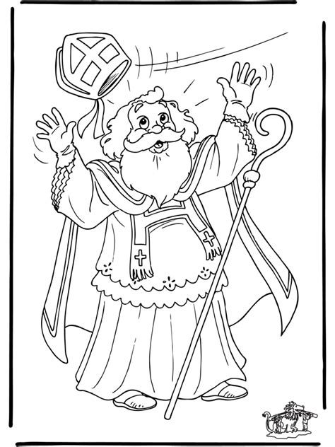 Nikolaus Sankt Ausmalbilder Sinterklaas Kleurplaat Kleurplaten Speciale