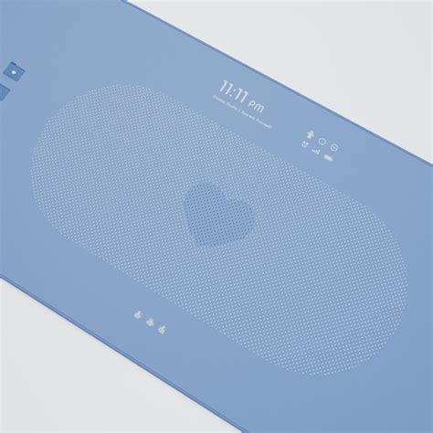 Cute Interface Deskmat Blue