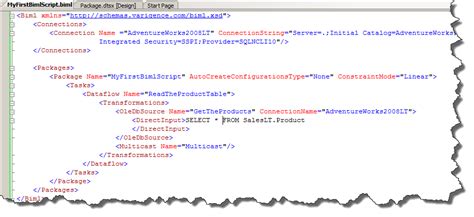 bi future blog ssis my first biml package part i