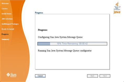 to install message queue in gui mode sun java system message queue 4 1
