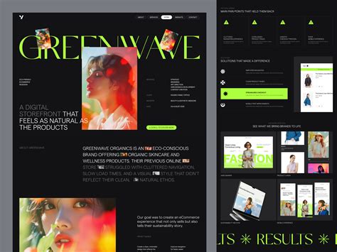 Greenwave — Dark Theme Ecommerce Website Design By Shuvo On Dribbble