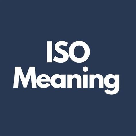 What Does ISO Mean In Texting Real Life Examples