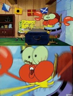 Meme Generator Spongebob Choking Mr Krabs Two Panel Newfa Stuff