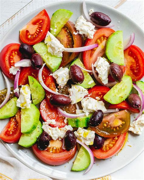Authentic Greek Salad Just Like In Greece A Couple Cooks