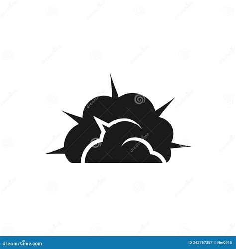 Explosion Icon War And Blast Symbol Stock Vector Illustration Of