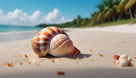 Premium Photo Beautiful Seashell At Beach