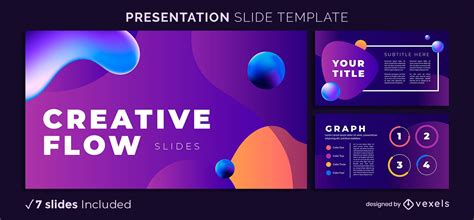 Creative Flow Presentation Template Vector Download
