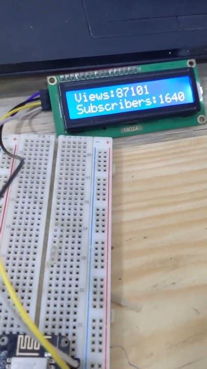 Youtube Subscribe Count Using Nodemcu 8266 At Home Arduino Nodemcu