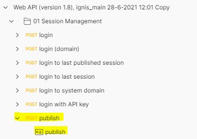 Solved How To Publish Changes To Checkpoint Api Check Point Checkmates